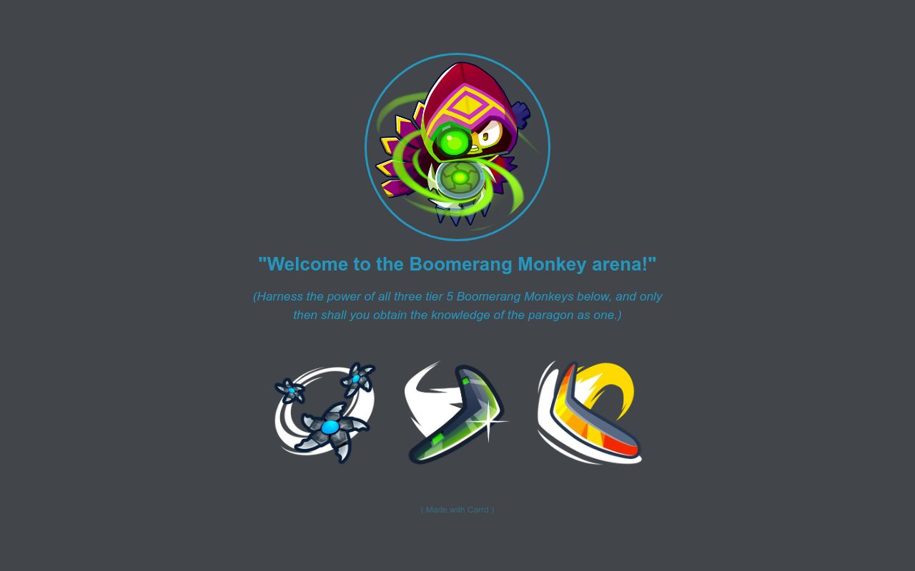 Boomerang Monkey Arena